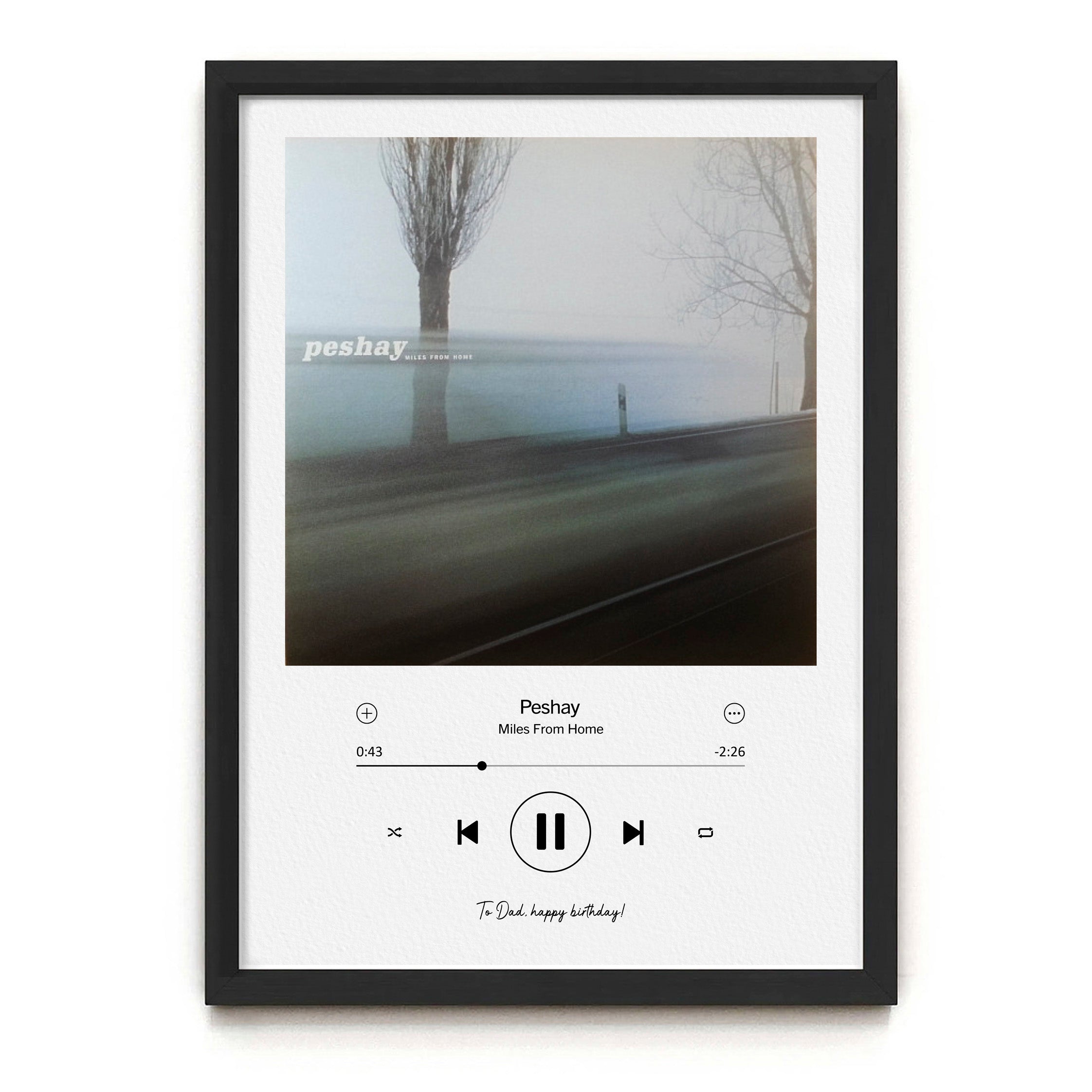 Custom Spotify Song Print (Light) – Spruce Moose Bespoke Art Company