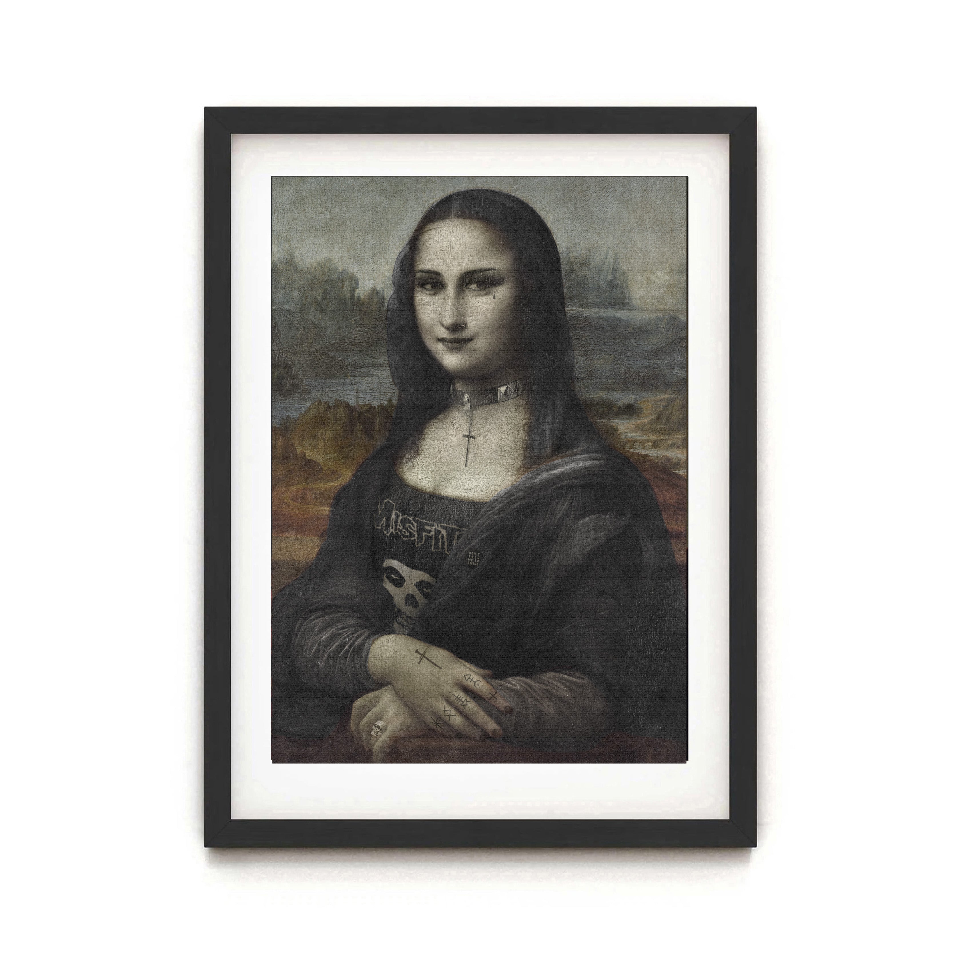 Goth Mona Lisa Print – Spruce Moose Bespoke Art Company