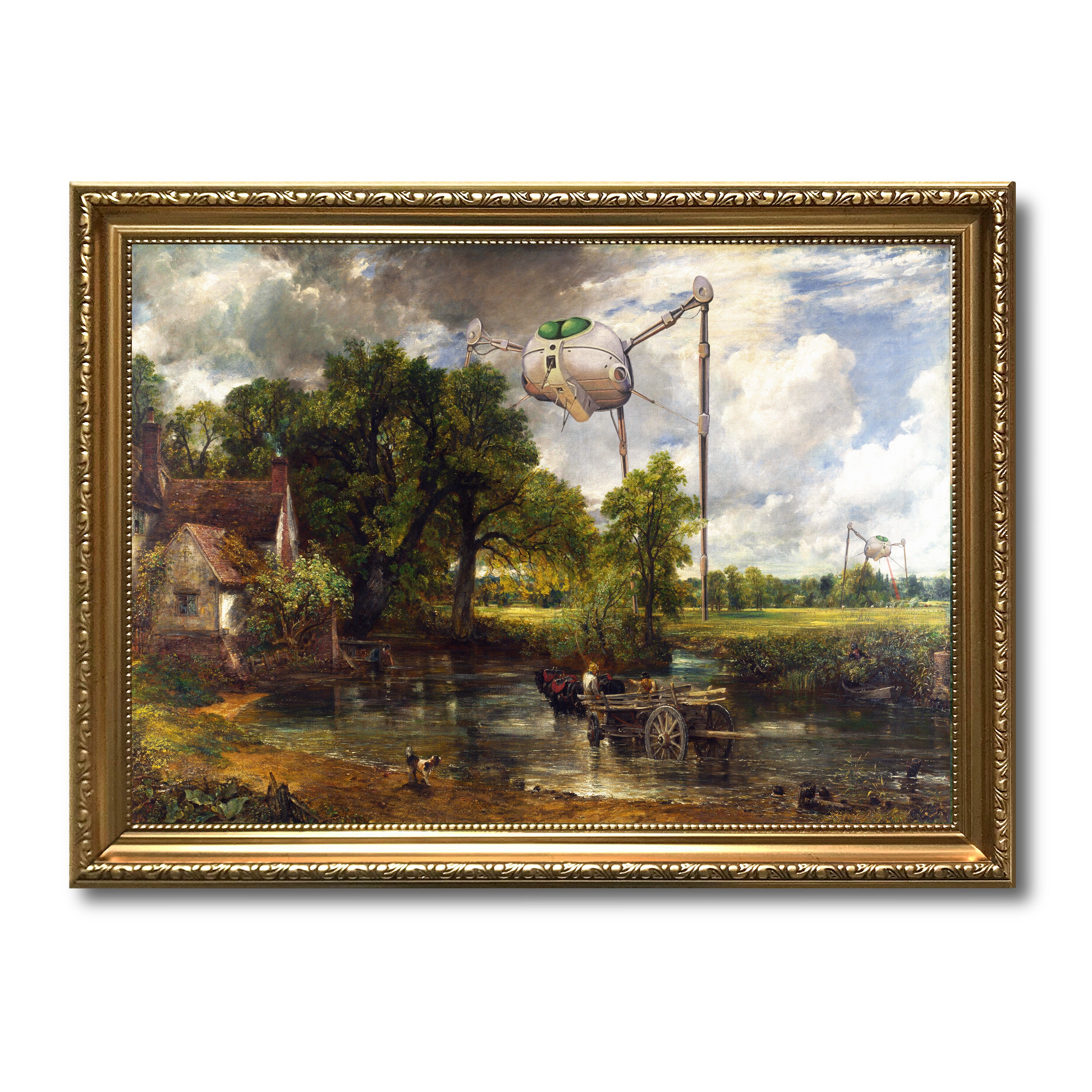 The Hay wain Vs The Tripods Print – Spruce Moose Bespoke Art Company